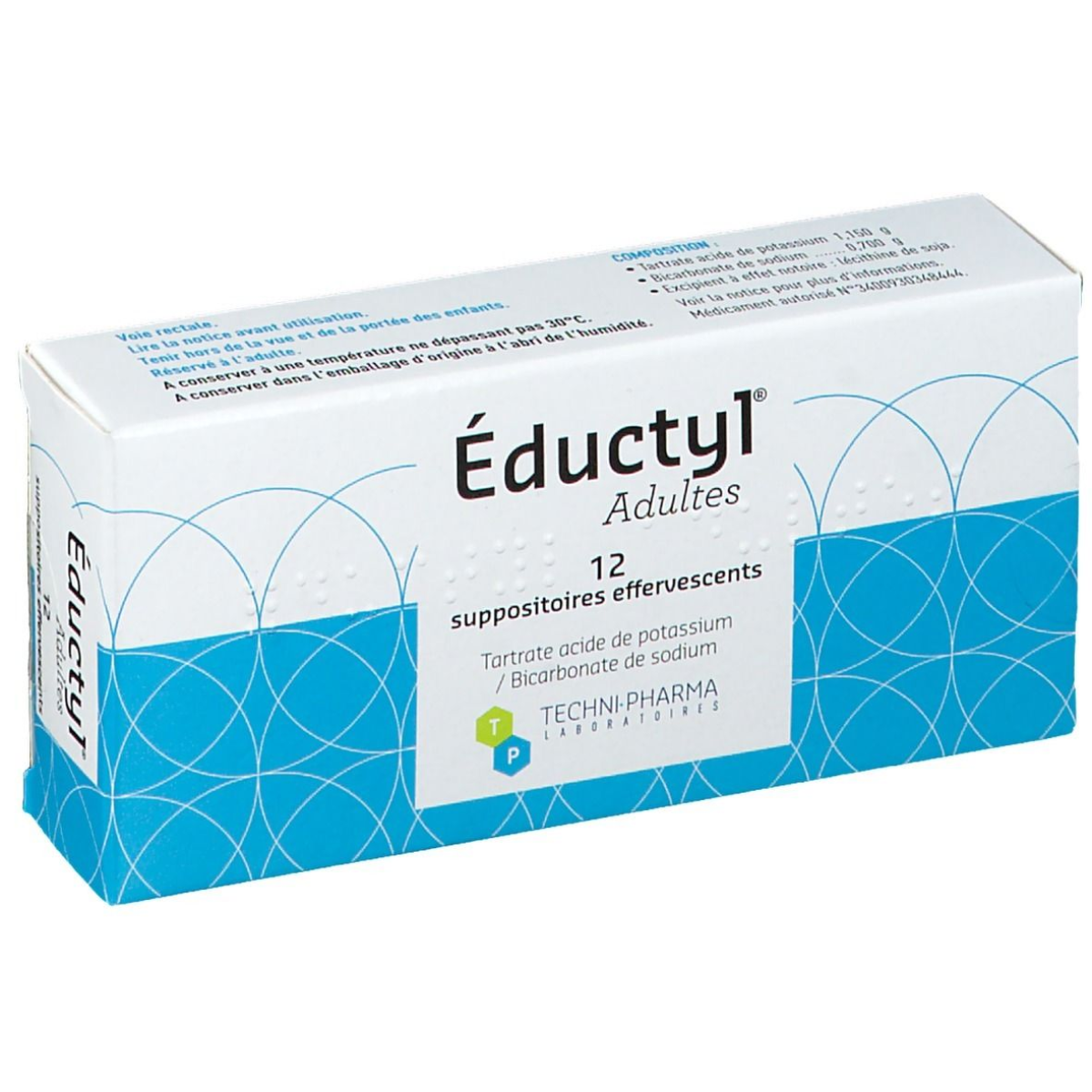 Eductyl suppositoire effervescent Adulte