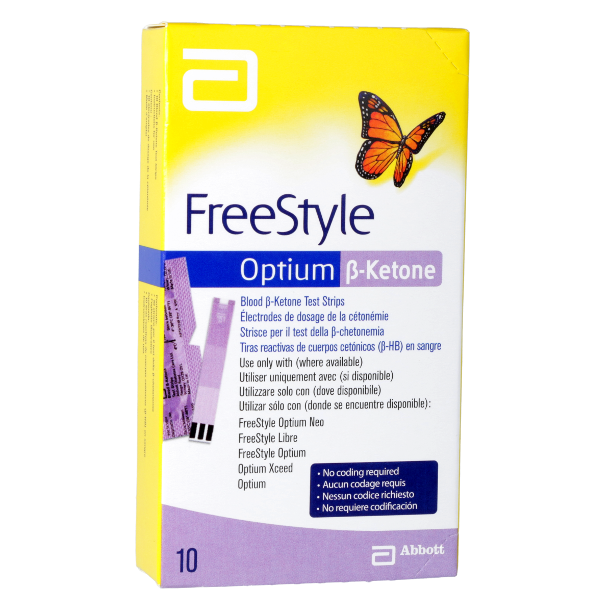FreeStyle Optium Beta Ketone Electrodes de dosage de la cétonémie ...